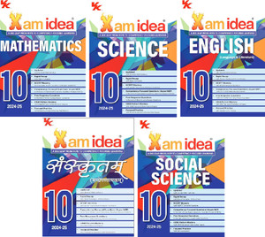 Xam Idea Bundle Set Of 5 (Science | Social Science | Mathematics & English, Sanskrat Class 10 ...
