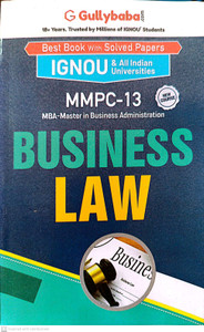 IGNOU (MBA-Master In Business Administration ) Help Guide (MMPC-13, Business Law): Buy IGNOU ...