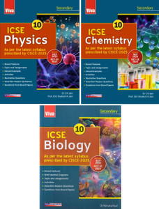 Viva Icse Physics, Chemistry, Biology For Class-10 | Examination 2025-26 | [Pack Of 3 Book]: Buy ...