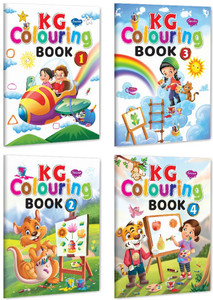 KG Colouring Book 1, 2, 3 And 4 Books For Kids : Colouring Books For ...