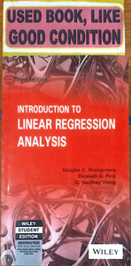 Introduction To Linear Regression Analysis (Old Book): Buy Introduction To Linear Regression ...
