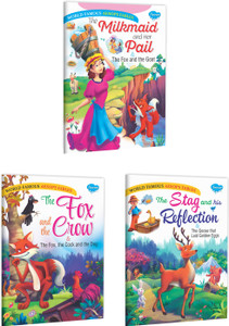 Set Of 3 Books | World Famous Aesop's Fables : The Milkmaid And Her ...