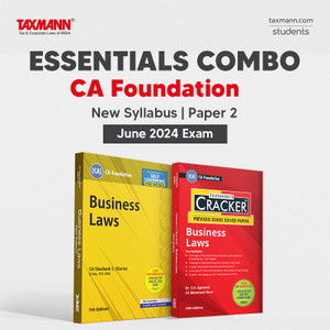 Taxmann's ESSENTIALS Combo | CA Foundation | New Syllabus | June 2024 Exams – Paper 2 | Law ...
