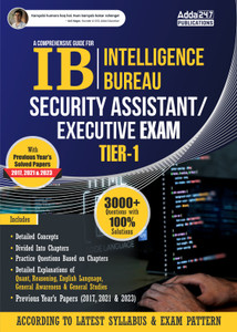 A Comprehensive Guide For IB (Intelligence Bureau) Security Assistant / Executive & MTS Tier - I ...