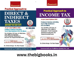 Commercial’s, Combo 2, Practical Approach To Direct & Indirect Taxes & Income Tax By Dr. Girish ...