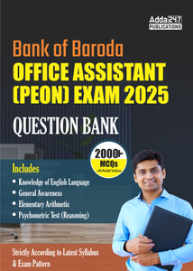 Bank Of Baroda Office Assistant (Peon) Exam 2025 Question Bank | 2000+ MCQs With Detailed ...