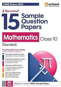 Arihant CBSE Exams 2024 I Succeed 15 Sample Question Papers Mathematics