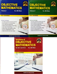 Objective Mathematics For JEE Mains - Volume 1 & 2 + Solutions For Same - Set Of 3 Books - 25th ...