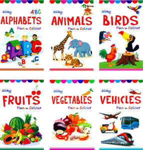 Exello Pack Of 6 Silky Colouring Books For Kids, Painting Activity Book ...