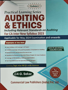 Paduka's Practical Learning Series AUDITNG & ETHICS For CA Inter New Syllabus 2023 Applicable ...