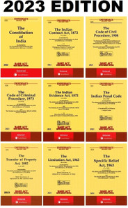 Universal’s Combo Of 9 Bare Acts Indian Penal Code, Code Of Criminal Procedure, Code Of Civil ...