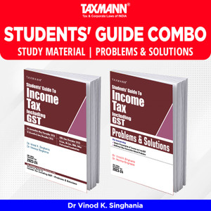 Students' Guide To Income Tax Act Including GST | COMBO | Study Material & Problems & Solutions ...