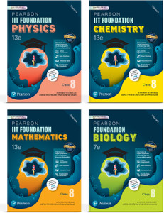 Pearson IIT Foundation' 25 Class 8 Biology Chemistry Mathematics ...