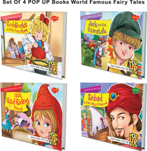 Set Of 4 POP UP Books World Famous Fairy Tales | Goldilocks & The Three ...
