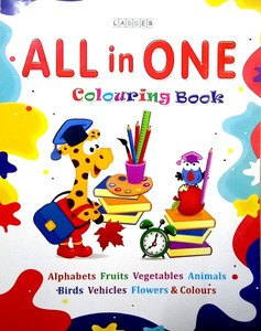 Kids All In One Colouring Book - Included Alphabets , Fruits ...