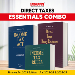Taxmann’s Essentials Combo For Direct Tax Laws | Income Tax Act, Income Tax Rules & Direct Taxes ...