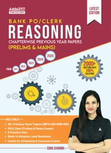 Bank PO & Clerk Reasoning Chapterwise Previous Year Papers Book By Sona Sharma For IBPS|SBI|RBI ...