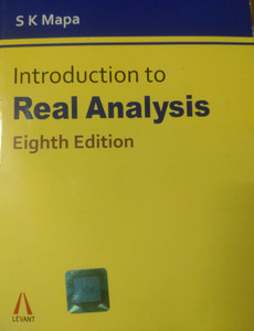 Introduction To Real Analysis: Buy Introduction To Real Analysis by S K Mapa at Low Price in ...