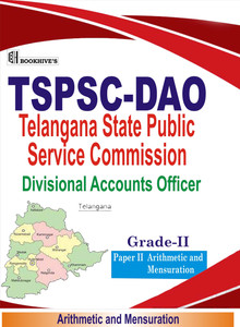 TSPSC DAO (Divisional Accounts Officer) Grade 2, Paper II Arithmetic And Mensuration|| 2023: Buy ...
