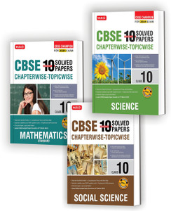 MTG CBSE 10 Years Chapterwise Topicwise Solved Papers Class 10 Mathematics, Science & Social ...
