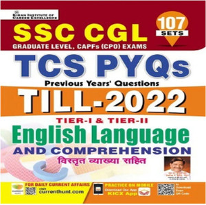 KIRAN PUBLICATION SSC CGL TCS PYQs Till -2022 English Language And Comprehension: Buy KIRAN ...