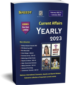 Speedy Current Affairs Yearly 2023(February 2022 To January 2023) 2200 On-Liner & MCQs: Buy ...
