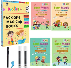 BUDDIES CART Magic Book For Kids | Calligraphy Book & Reusable Notebook ...