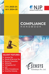 Compliance Handbook AY 2024-25: Buy Compliance Handbook AY 2024-25 by NJP Advisors Pvt. Ltd. at ...