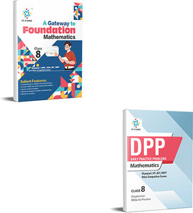 Hive Mind Foundation Course Class 8 Maths, Maths DPP (2 Books Combo) For NTSE, STSE, JEE, NEET ...