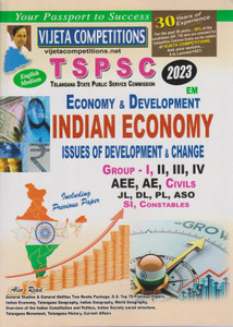 TSPSC Economy & Development Indian Economy Issues Of Development & Change 2023 (English Medium ...