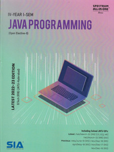 Java Programming Open Elective II B Tech IV Year I Sem R18 JNTU