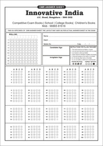 Omr Sheets For Competitive Exams Preparation | 100 Mcq's , 100 Sheets, A4 Size|: Buy Omr Sheets ...