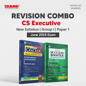 Taxmann's REVISION Combo | CS Executive | New Syllabus | June 2024 Exams – Group I | Paper 1 ...