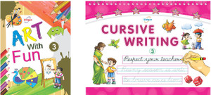 Unique CURSIVE WRITING - PART 3 & ART WITH FUN - PART 3 COMBO Book To ...