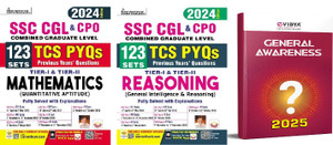 SSC CGL & CPO Mathematics, Reasoning TCS PYQs Tier 1 & Tier 2 123 Sets Solved Papers 2024 ...
