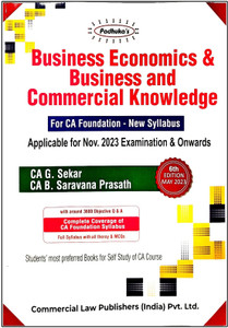 Commercial CA Foundation Padhuka Business Economics & Business And ...