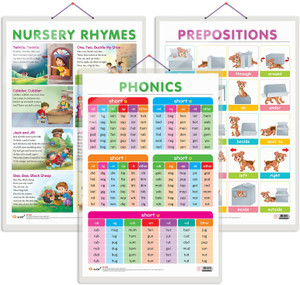 Set of 3 NURSERY RHYMES, PREPOSITIONS and PHONICS - 1 Early Learning ...