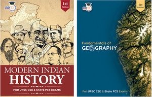Modern Indian History & Fundamentals Of Geography For UPSC CSE 2025 Prelims & Mains (Set Of 2 ...