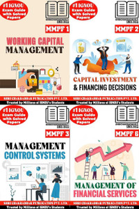 IGNOU MBA New Syllabus 3rd Semester Help Books (Financial Management Area) Combo Of MMPF 1 MMPF ...