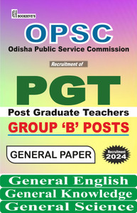 OPSC PGT Teachers Recruitment 2024 General Paper (Set Of 3 Books) Odisha Public Service ...