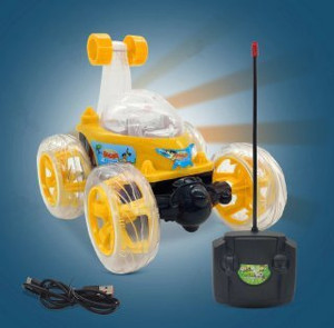 Xcillince Toys Remote Control Rechargeable Acrobatic 360 Degree Twisting Stunt Car - Remote ...