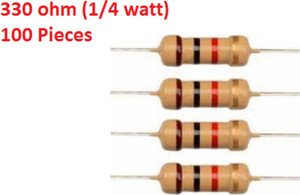 Technical hut 100 Pieces 330 ohm Resistor - 1/4 Watt Fixed Resistor Price in India - Buy ...
