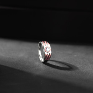 GIVA Sterling Silver And Rose Gold Timeless Radiance Men's Ring For Mens and Boys Sterling ...