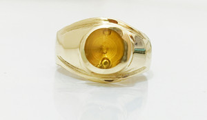 R G MART Ashtadhatu Paramani Gold Plated Mercury Brass Gold Plated Ring Price in India - Buy R G ...