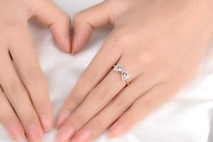 MYKI bow Adjustable ring For Women & Girls Stainless Steel Cubic Zirconia Gold Plated Ring Price ...