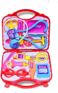 srpking Pretend Play Doctor Set With Foldable Suitcase For Kids ...
