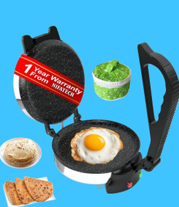 NIFA TECH ® Electric Automatic Roti Maker Machine with 1100 Watts Roti/Chapati/Paratha R10 Roti ...