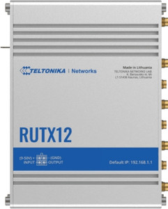 Teltonika RUTX12 4G Router 2.4 GHz 300 Mbps Wifi Speed Dual Band External Antenna Both (Ethernet ...