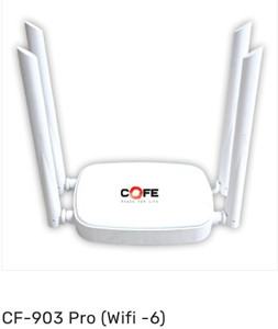 COFE CF 903 PRO WIFI 6 Router 2.4 GHz 300 Mbps Wifi Speed Single Band External Antenna MiFi (Sim ...