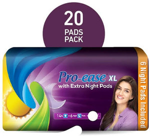 Pro-ease Ease XL with extra night pads 20 pics for women safety Napkins pads Sanitary Pad | Buy ...